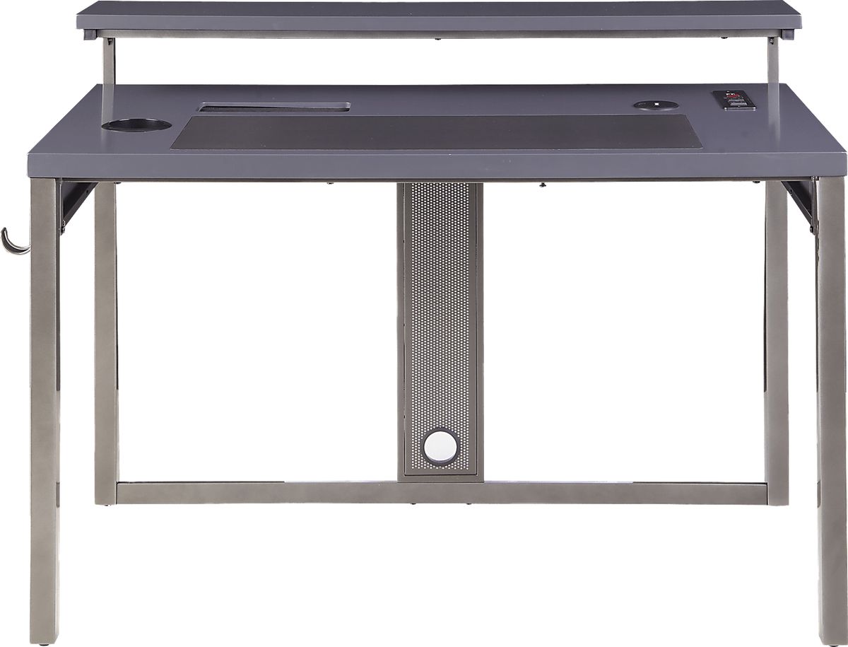 Falkor Gray Gaming Desk | Rooms to Go