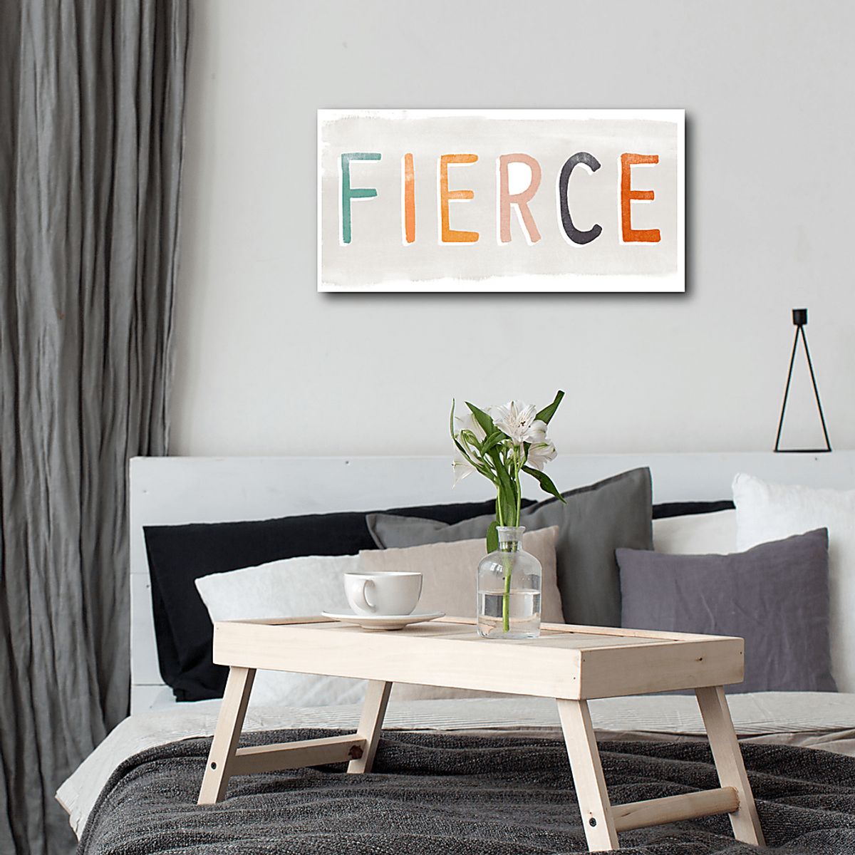 Fierce Plate Ivory Beige Artwork | Rooms to Go