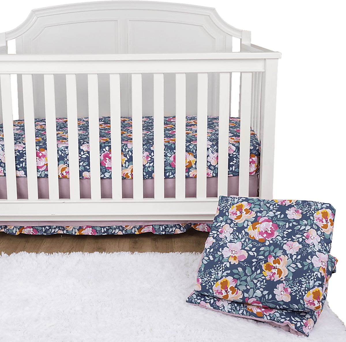 Flower Snooze Crib Bedding Set | Rooms to Go