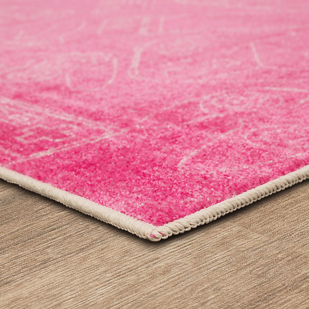 Gamer'S Dream Pink Polyester Fabric Rug | Rooms to Go