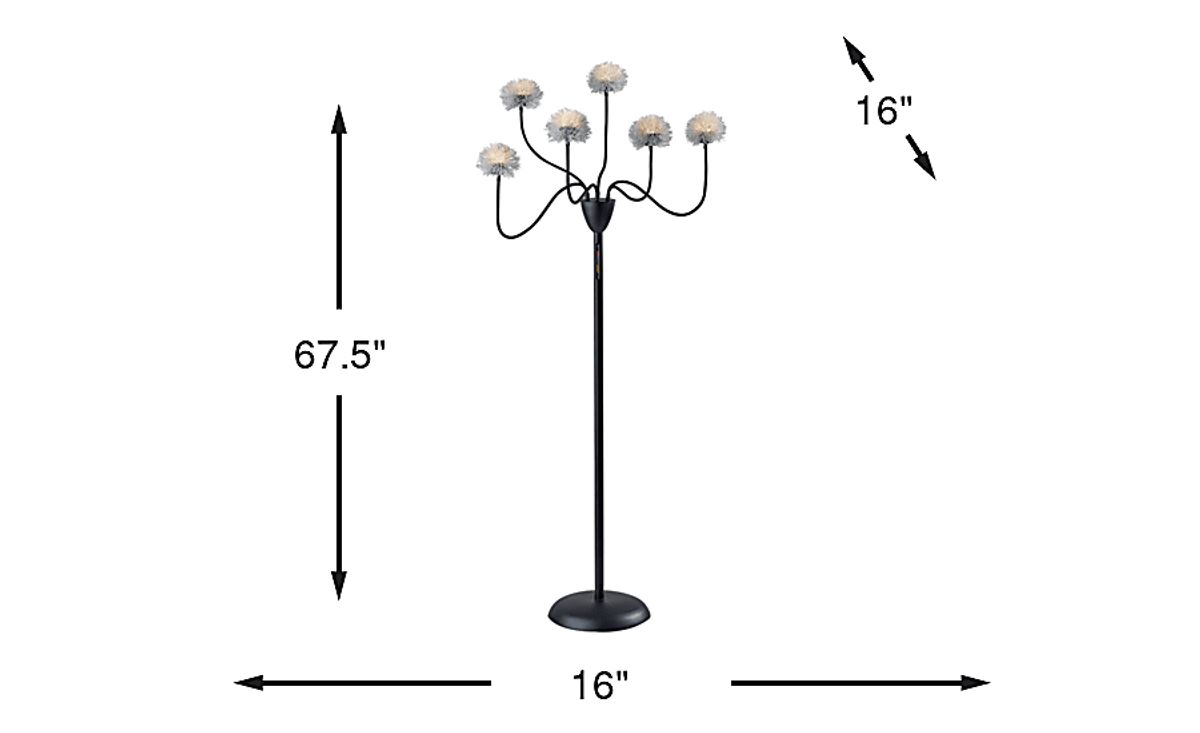 Glam Pop Decor Black Black,Colors Lamp | Rooms to Go