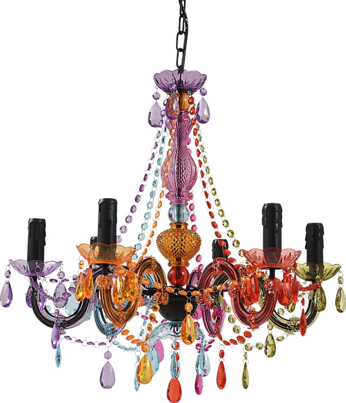 Glam Pop Decor Multi Colors Chandelier | Rooms to Go