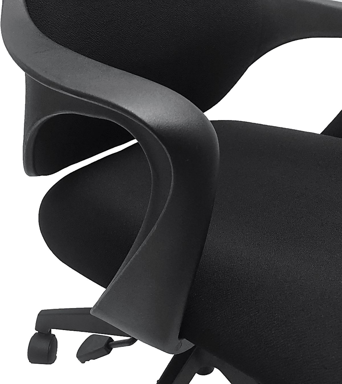 Glengarry Black Polyester Fabric Desk Chair | Rooms to Go