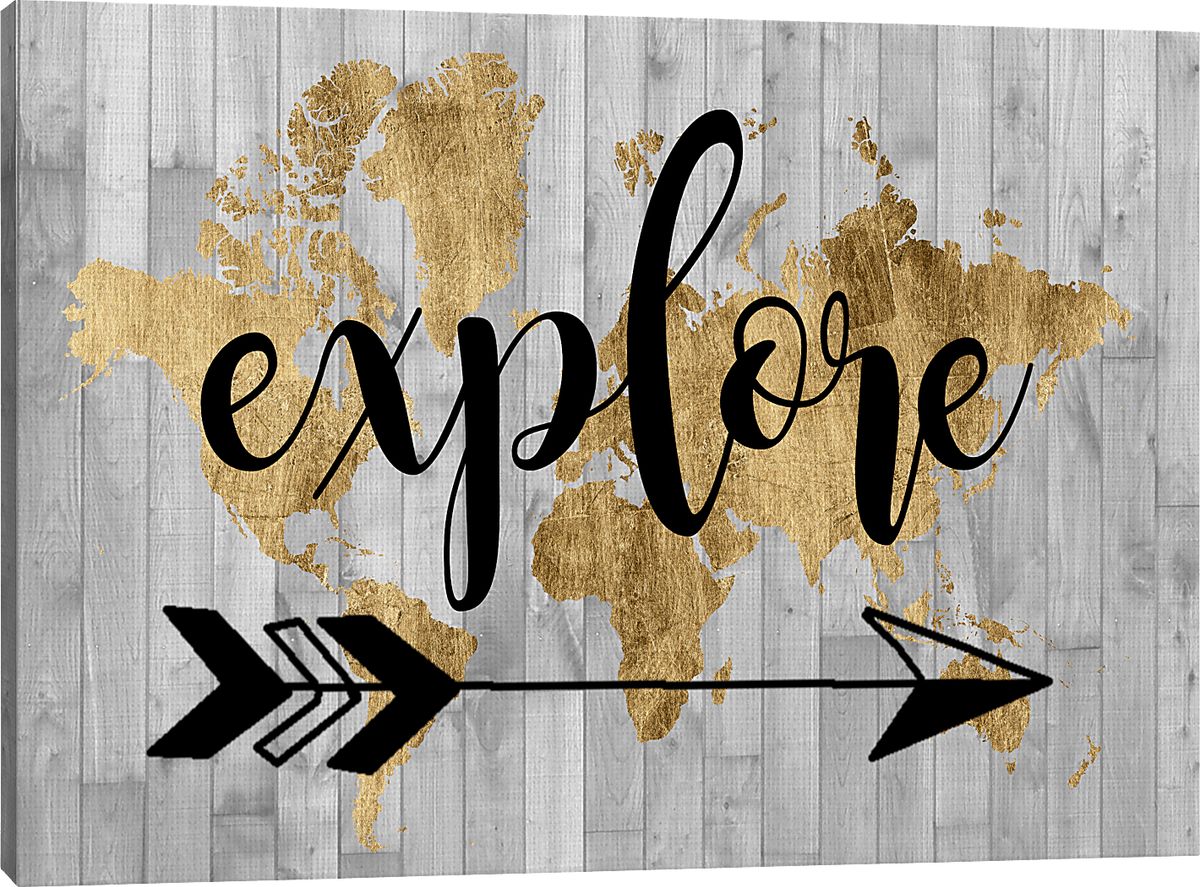 Golden Explorer Gray Artwork | Rooms to Go