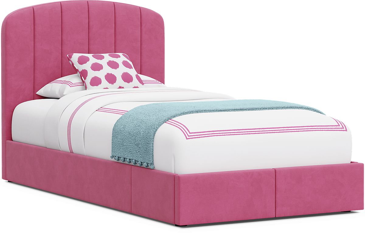 Gwyneth 3 Pc Bubblegum Pink Twin Storage Bed | Rooms to Go