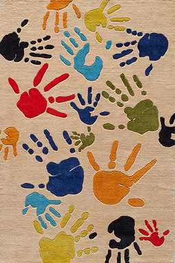 Handprint Rug | Rooms to Go