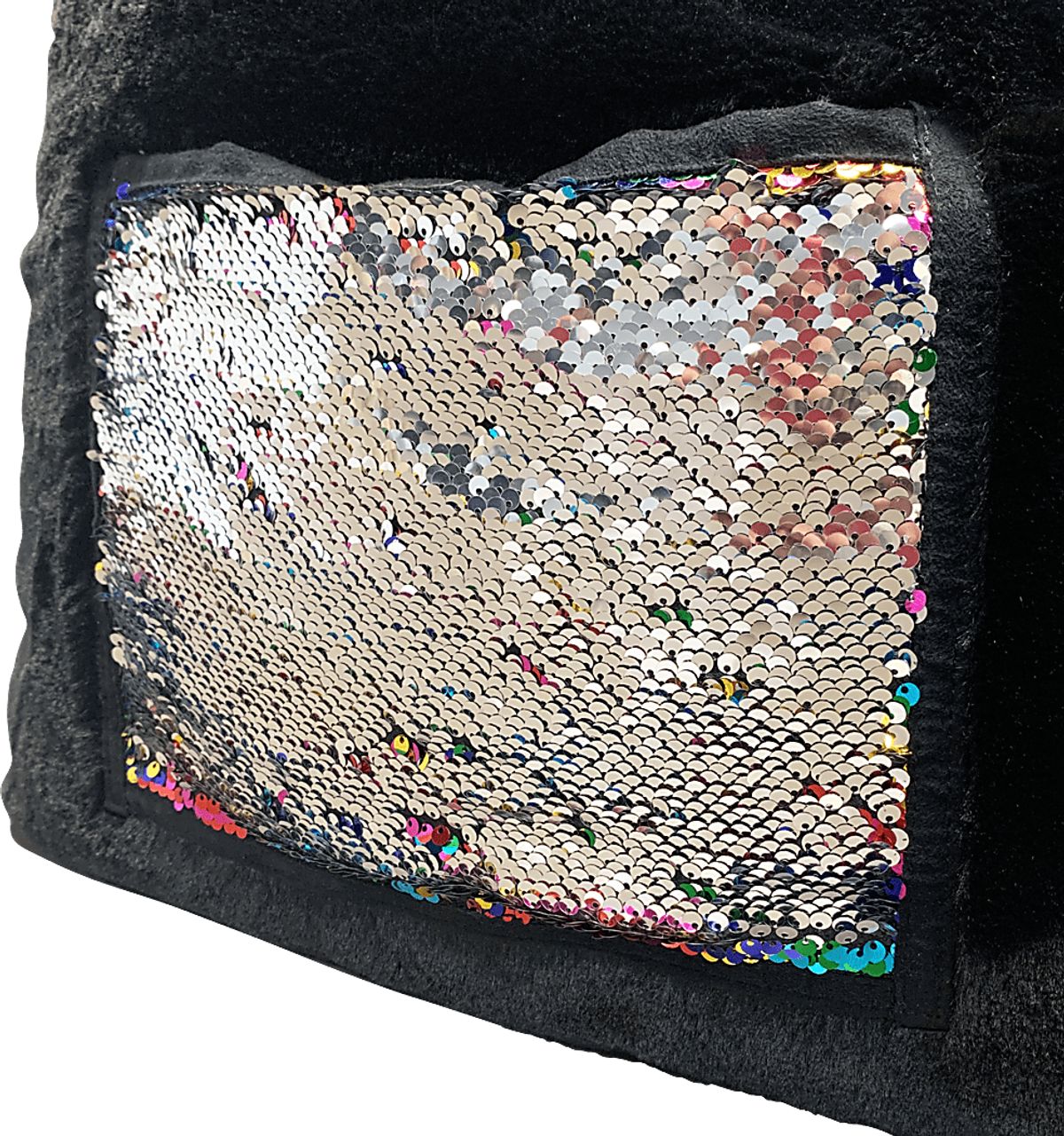 Hatsy Black Polyester Fabric Bean Bag | Rooms to Go