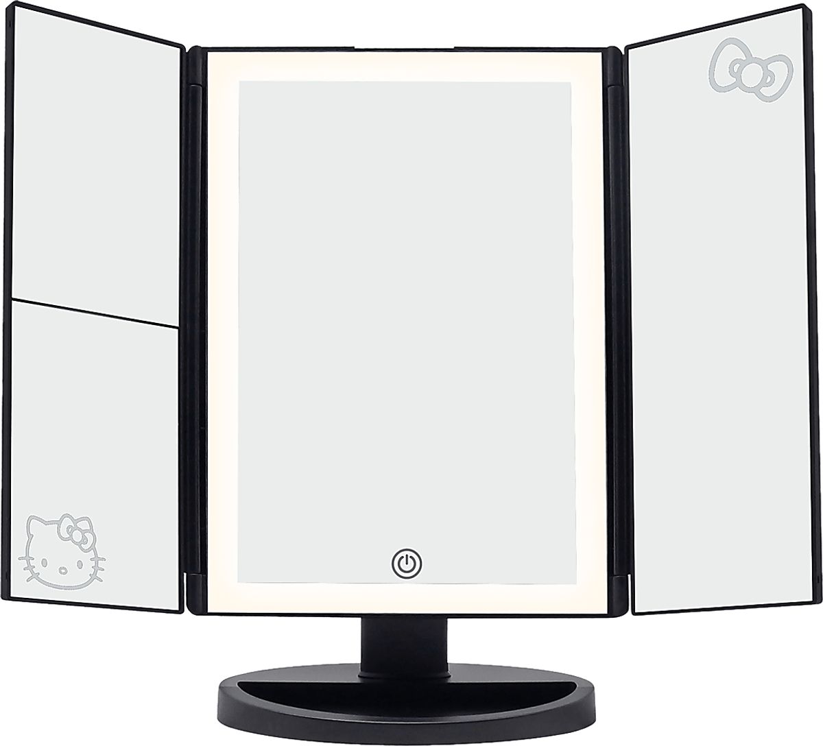 Hello Kitty Black Black,Colors Tri-Fold Vanity Mirror | Rooms to Go