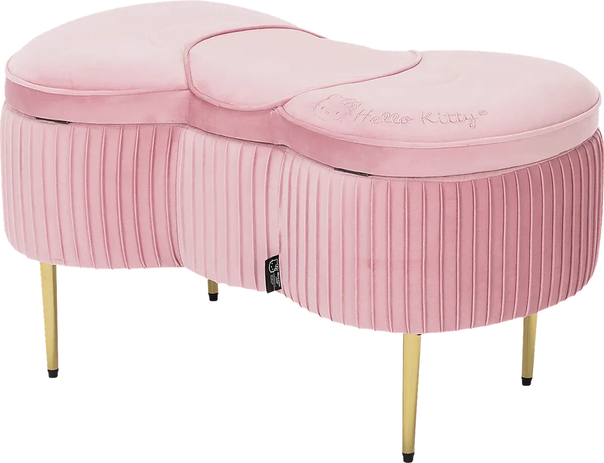 Bow Pink Colors Bench | Rooms to Go