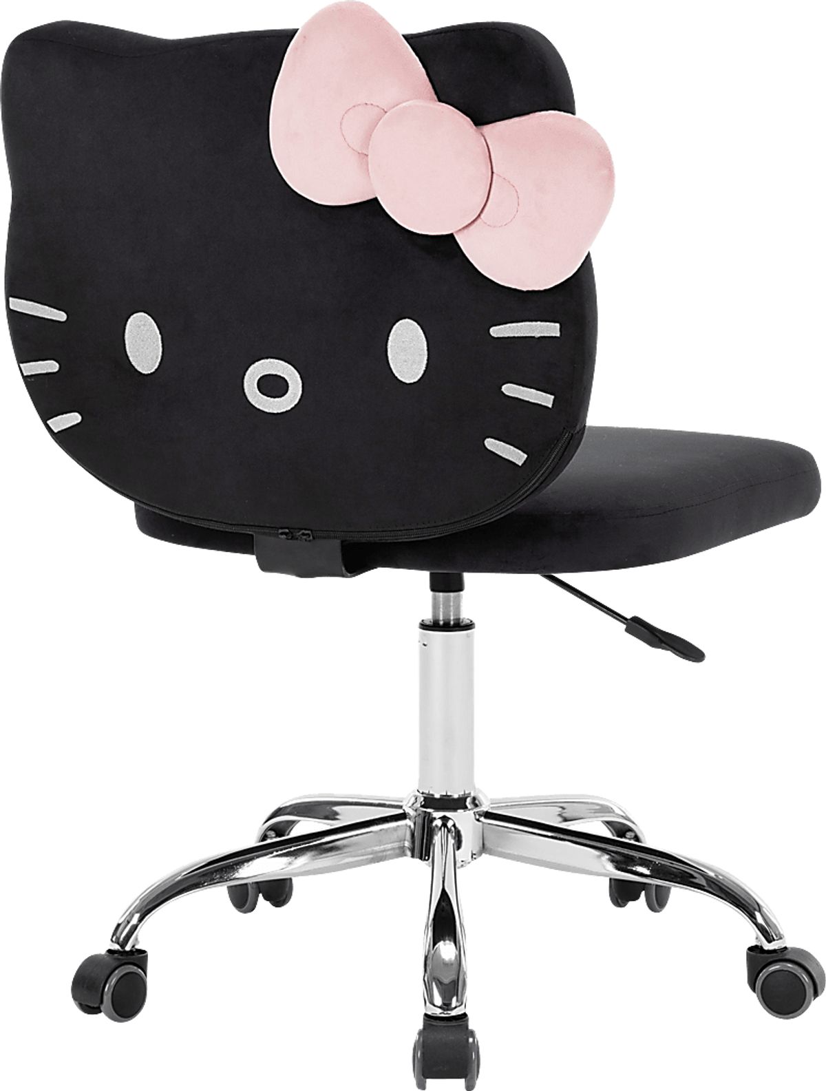 Kawaii Black Polyester,Velvet Fabric,Plush Desk Chair | Rooms to Go