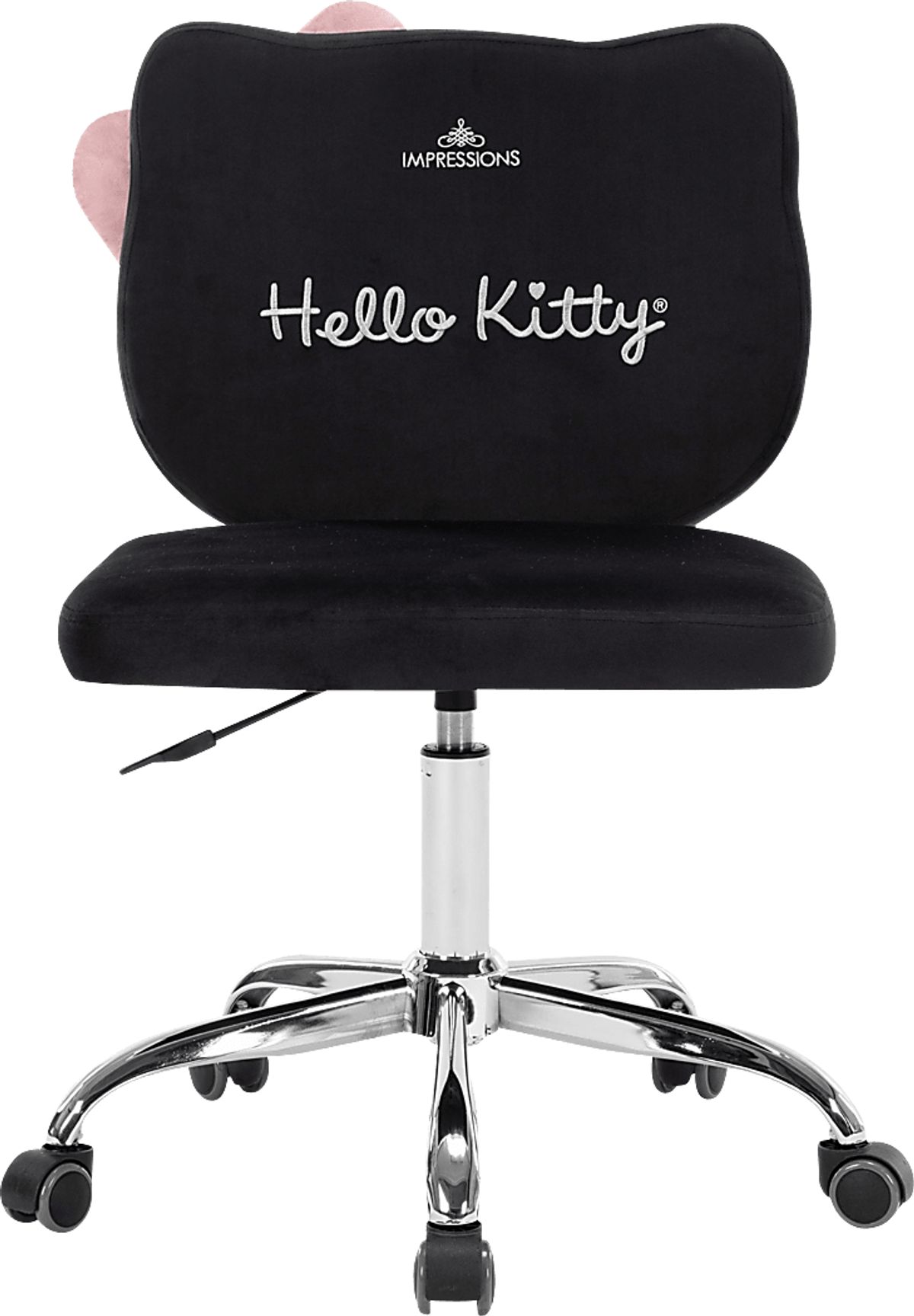 Kawaii Black Polyester,Velvet Fabric,Plush Desk Chair | Rooms to Go
