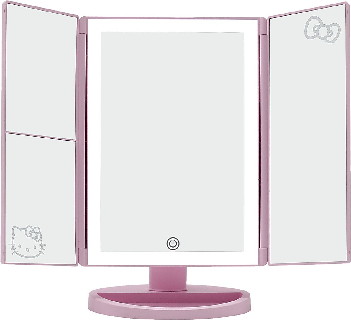 Hello Kitty Pink Colors Tri-Fold Vanity Mirror - Rooms To Go