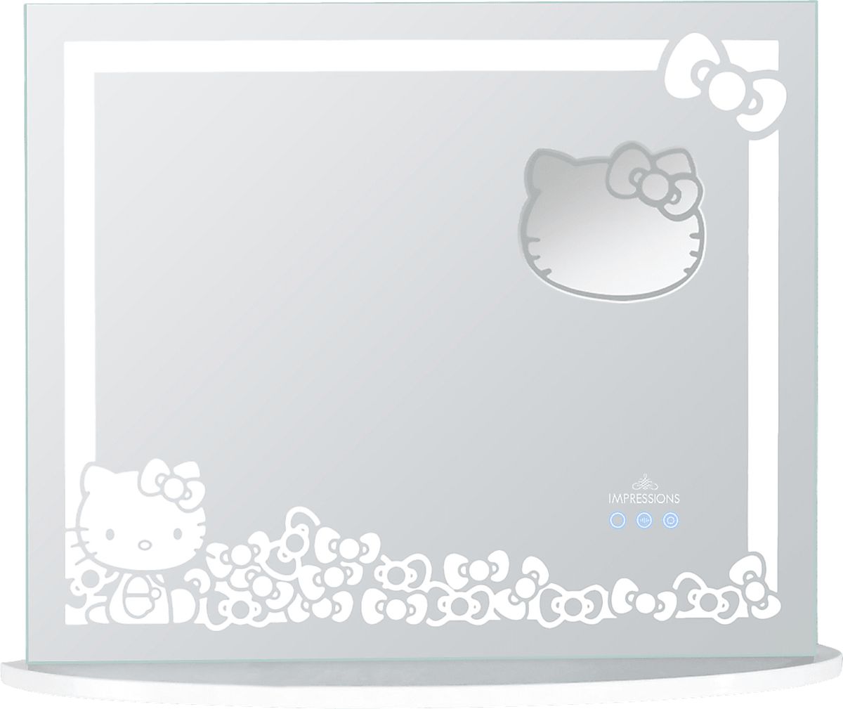 Hello Kitty Mirror I White Colors,White Vanity Set | Rooms to Go