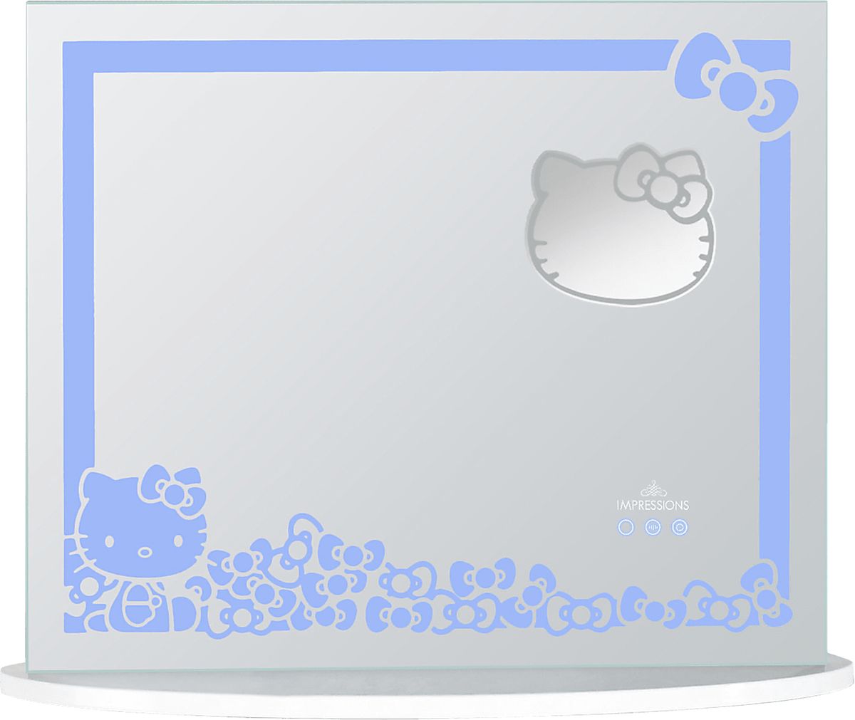Hello Kitty Mirror II White Colors,White Vanity Set | Rooms to Go