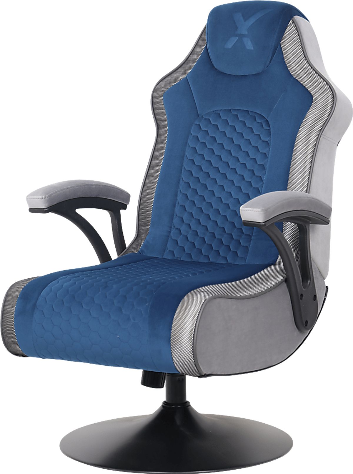Hi Score Xp Blue Velvet Plush Gaming Chair | Rooms to Go
