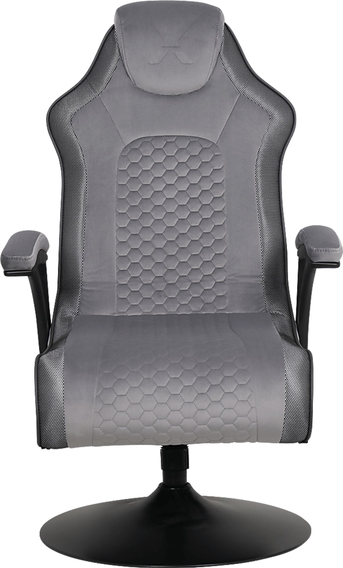 Hi Score Xp Gray Velvet Plush Gaming Chair | Rooms to Go