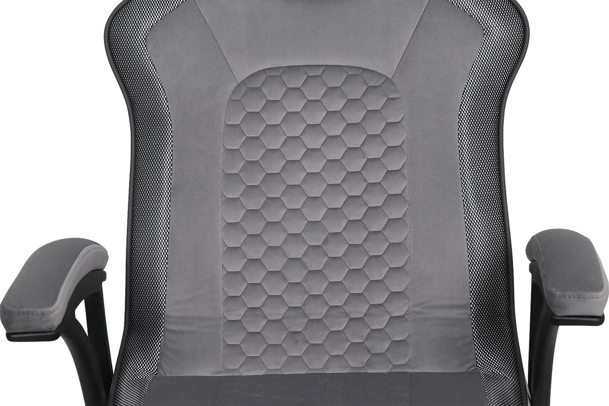 Hi Score Xp Gray Velvet Plush Gaming Chair | Rooms to Go