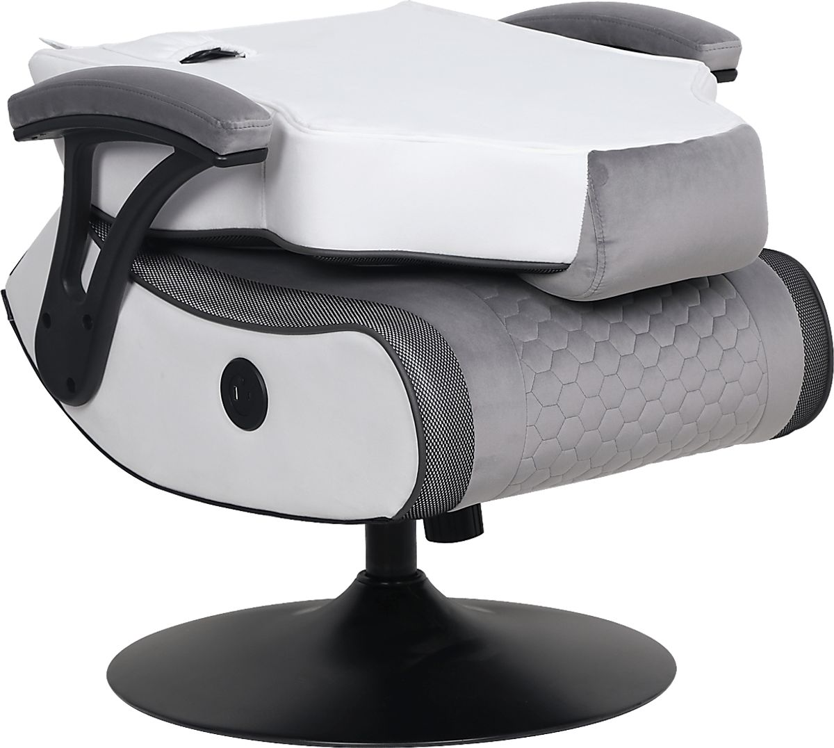 Hi Score Xp Gray Velvet Plush Gaming Chair | Rooms to Go