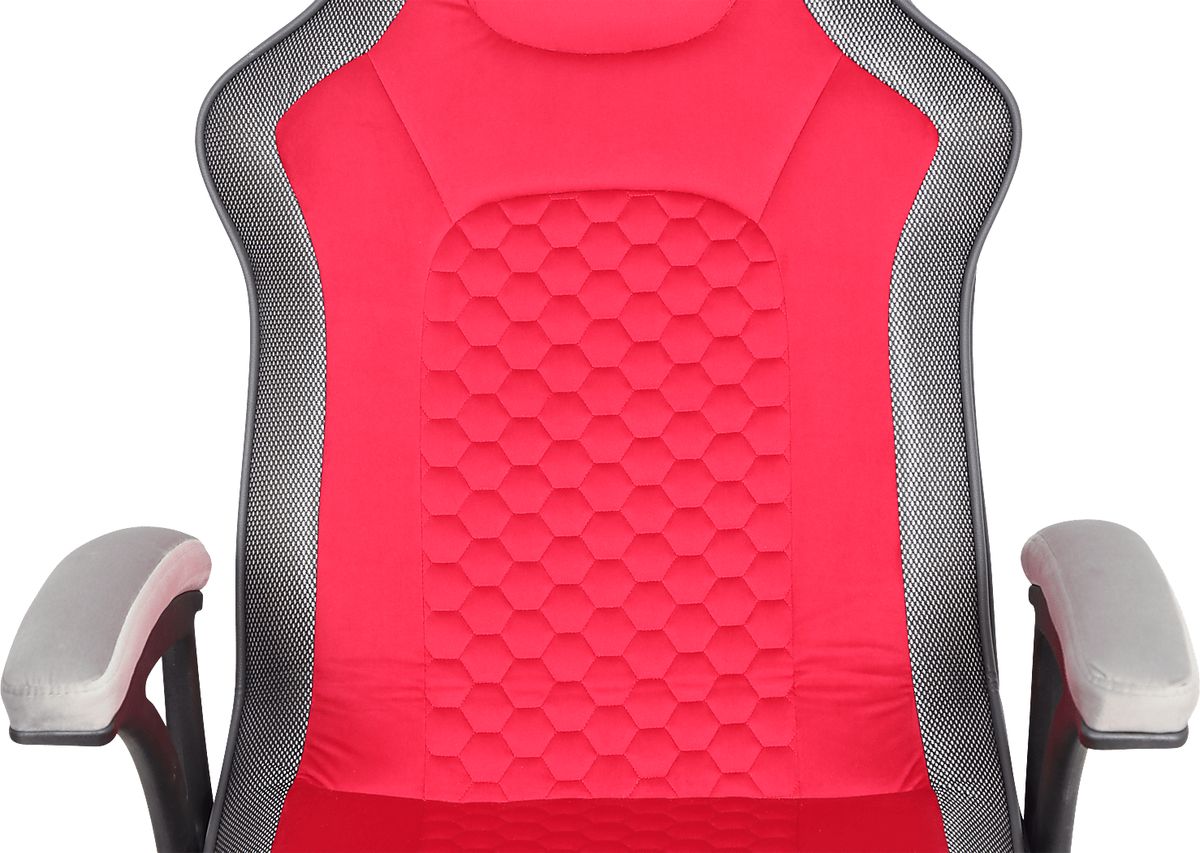 Hi Score Xp Red Velvet Plush Gaming Chair | Rooms to Go