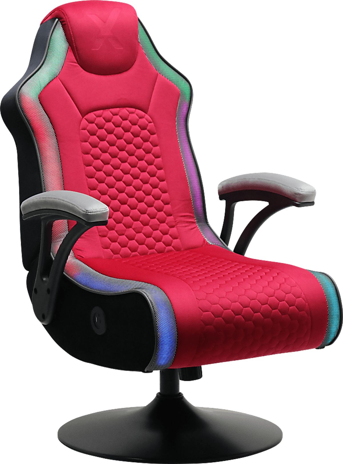 Hi Score Xp Red Velvet Plush Gaming Chair | Rooms to Go