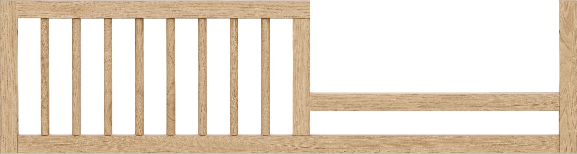 Drew & Jonathan Kids Hidden Hills Light Oak Wood Toddler Rail | Rooms to Go