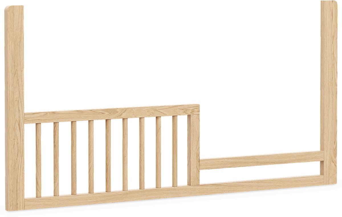 Drew & Jonathan Kids Hidden Hills Light Oak Wood Toddler Rail | Rooms to Go