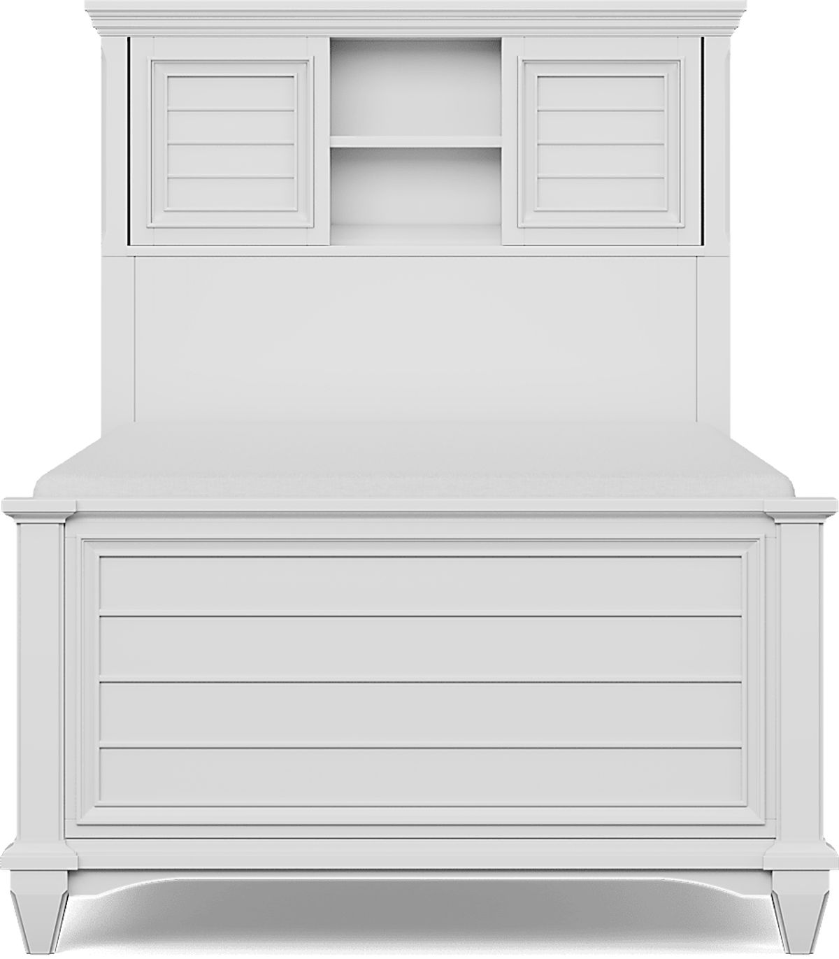 Hilton Head 5 Pc White Colors,White Twin Bedroom Set With Mirror, 3 Pc ...