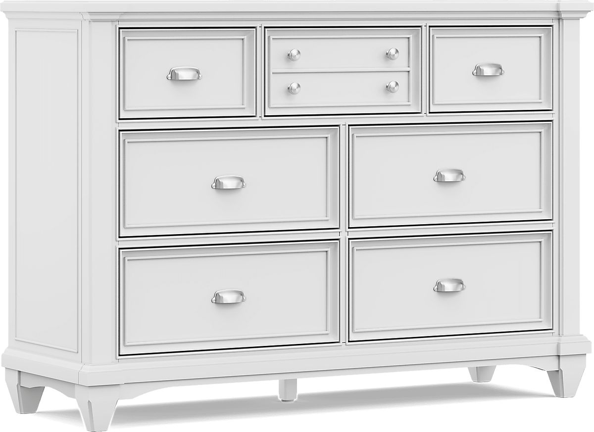 Hilton Head 5 Pc White Colors,White Twin Bedroom Set With Dresser, 3 Pc ...