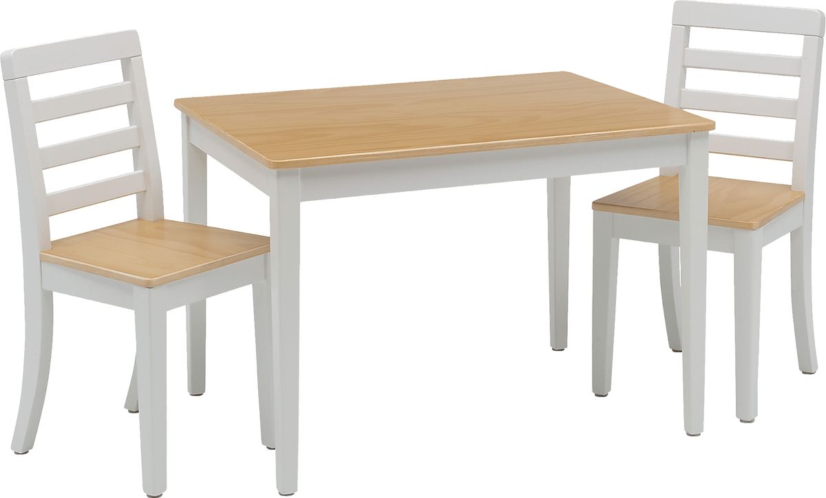 Homeroom Fun Natural Light Wood 3 Pc Table Set | Rooms to Go