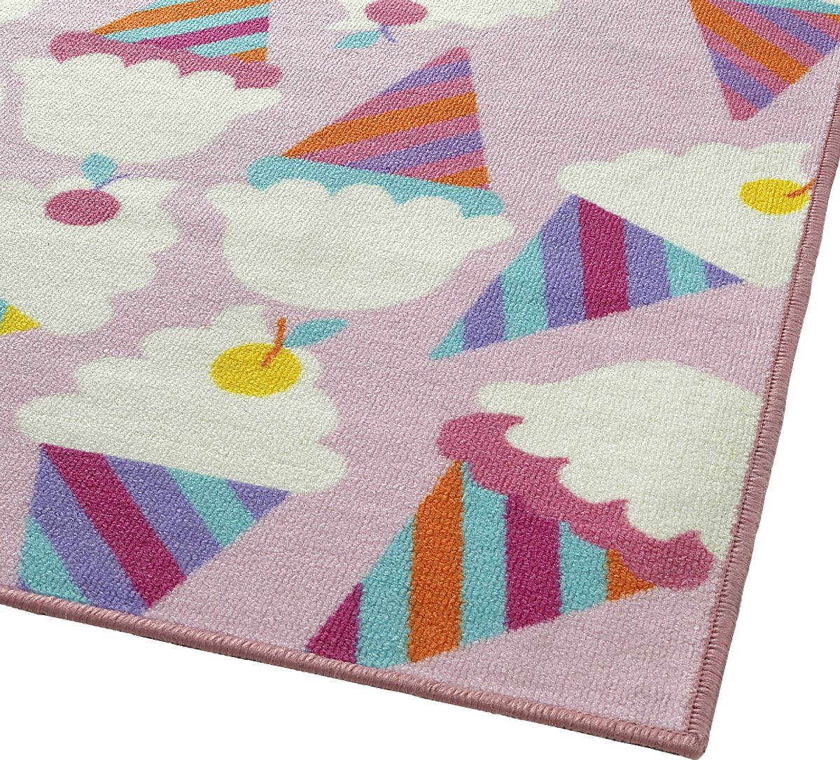 Ice Cream Pop Multi,Pink,White Rugs | Rooms to Go
