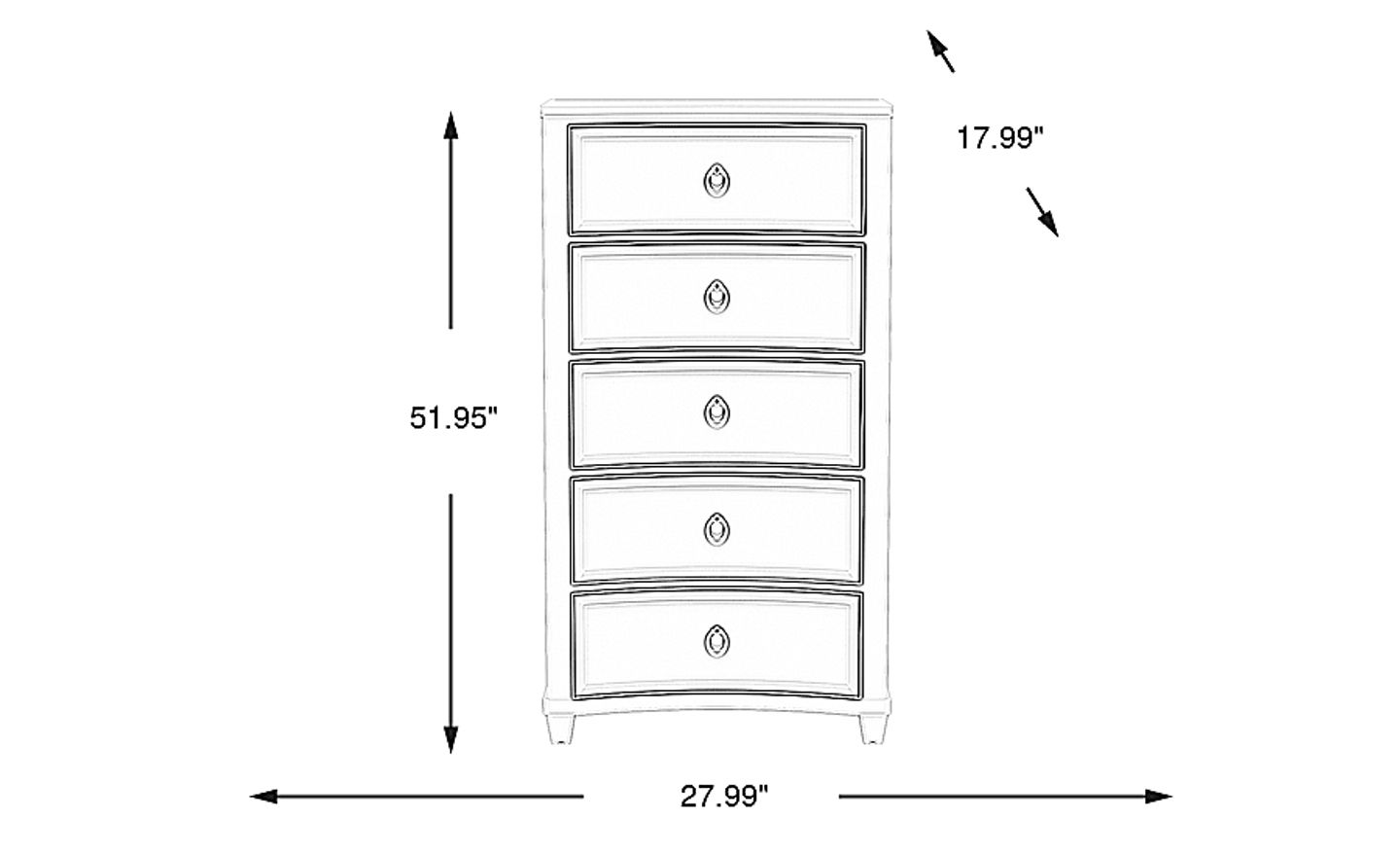 Jaclyn Lane White Colors,White Chest | Rooms to Go