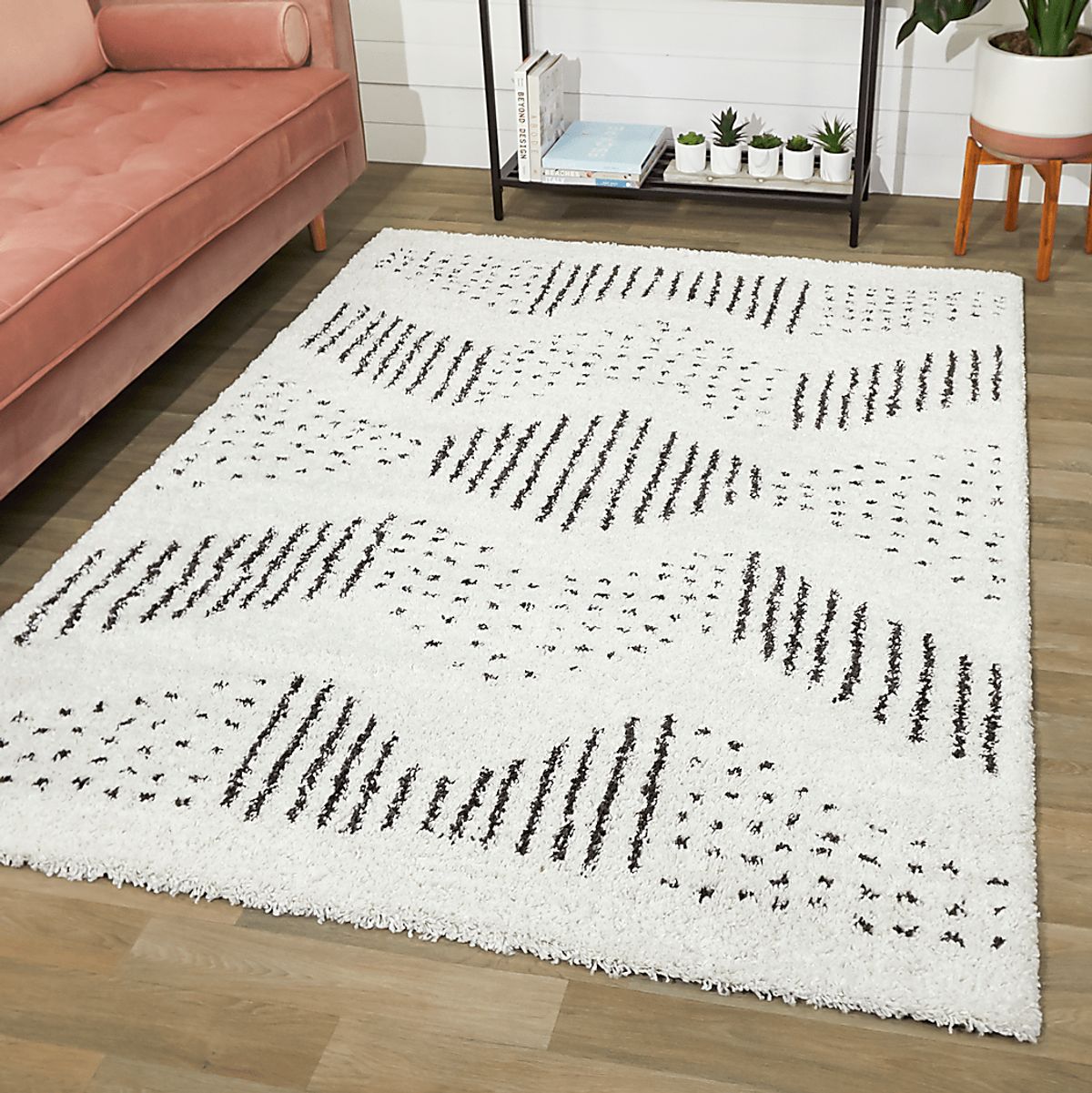 Janoal Gray,White Rugs | Rooms to Go