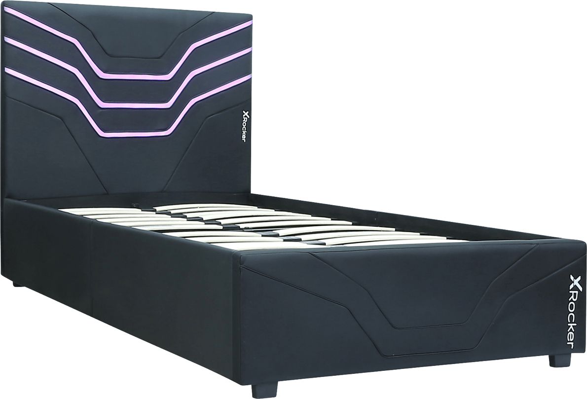 Kanako Black Black,Colors Polyurethane Fabric Gaming Bed - Rooms To Go