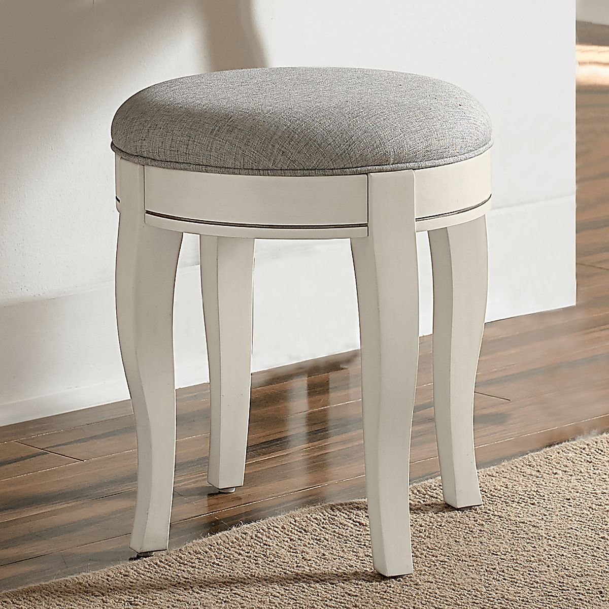 Kasra White Colors,White Stool | Rooms to Go