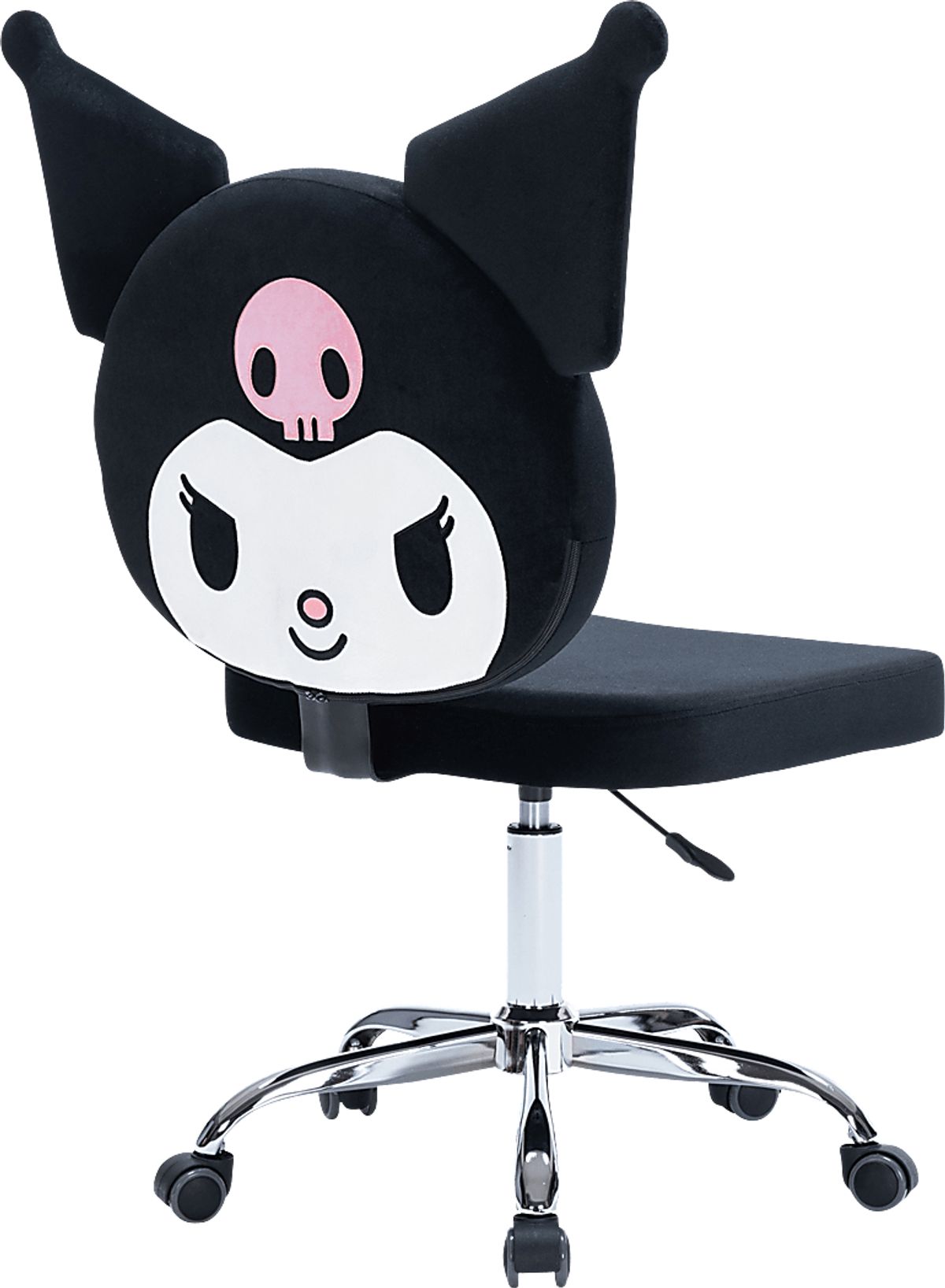 Kuromi Black Polyester,Velvet Fabric,Plush Desk Chair | Rooms to Go