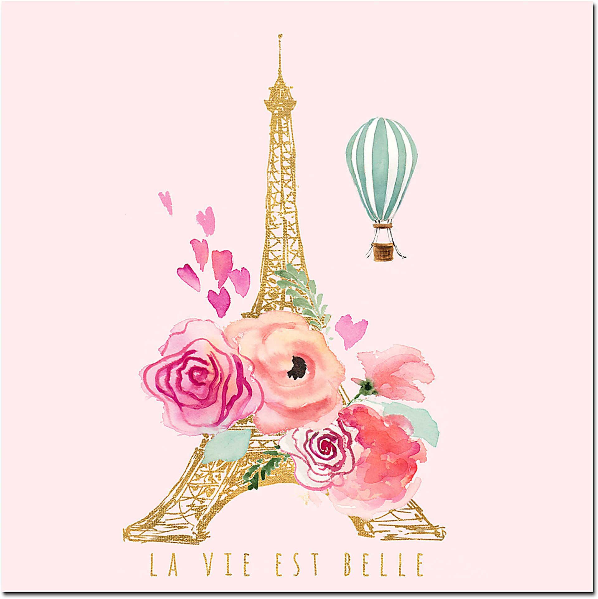 Kids Life Is Beautiful Pink Wall Art Artwork | Rooms to Go