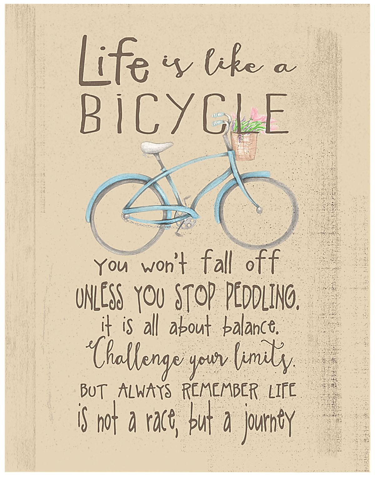 Life Is Like A Bicycle Artwork | Rooms to Go