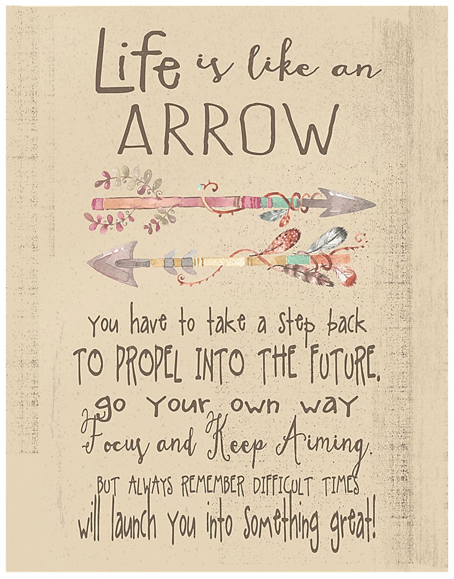 Life Is Like An Arrow Artwork - Rooms To Go