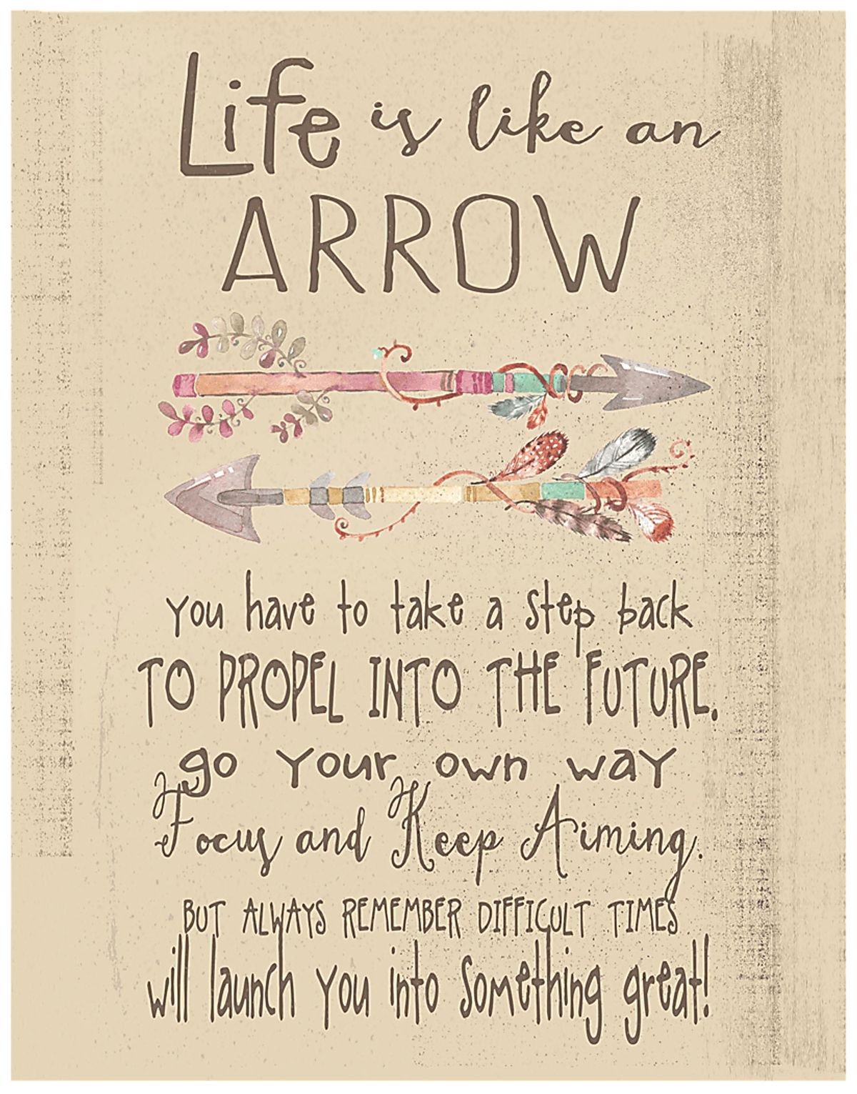 Life Is Like An Arrow Artwork | Rooms to Go