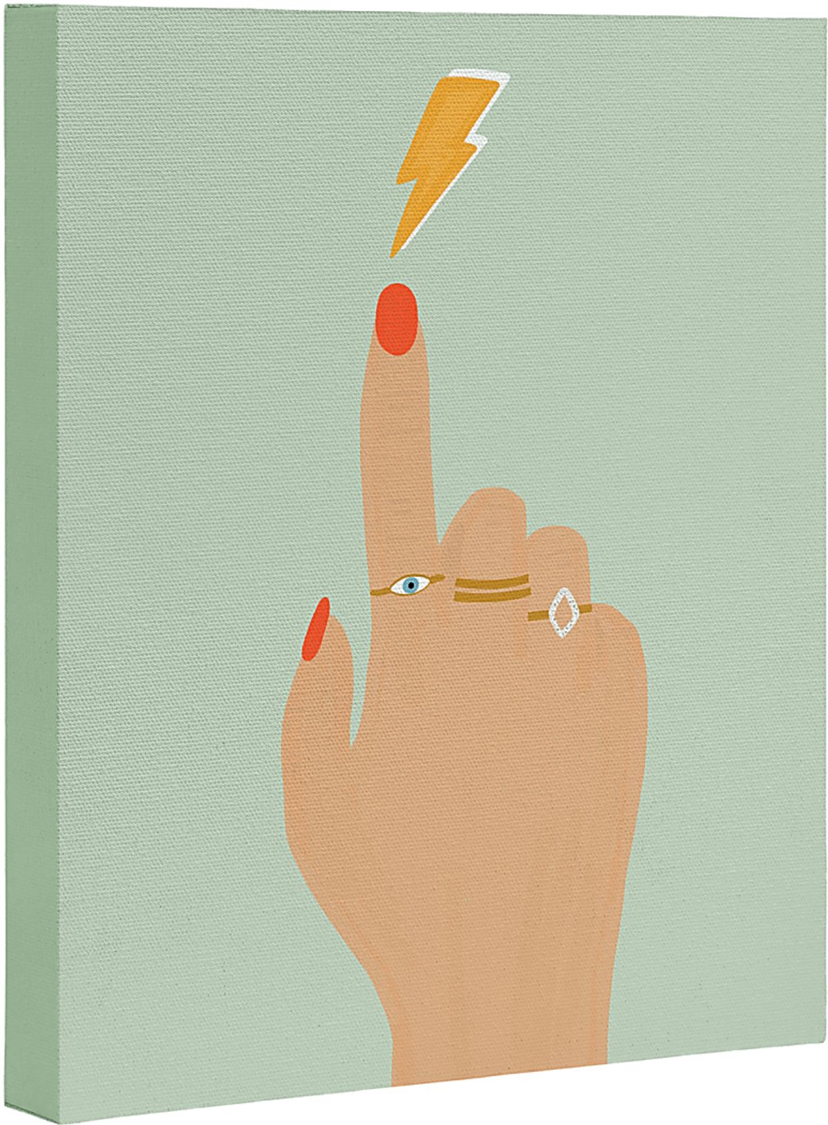 Lightning Touch Green Artwork - Rooms To Go