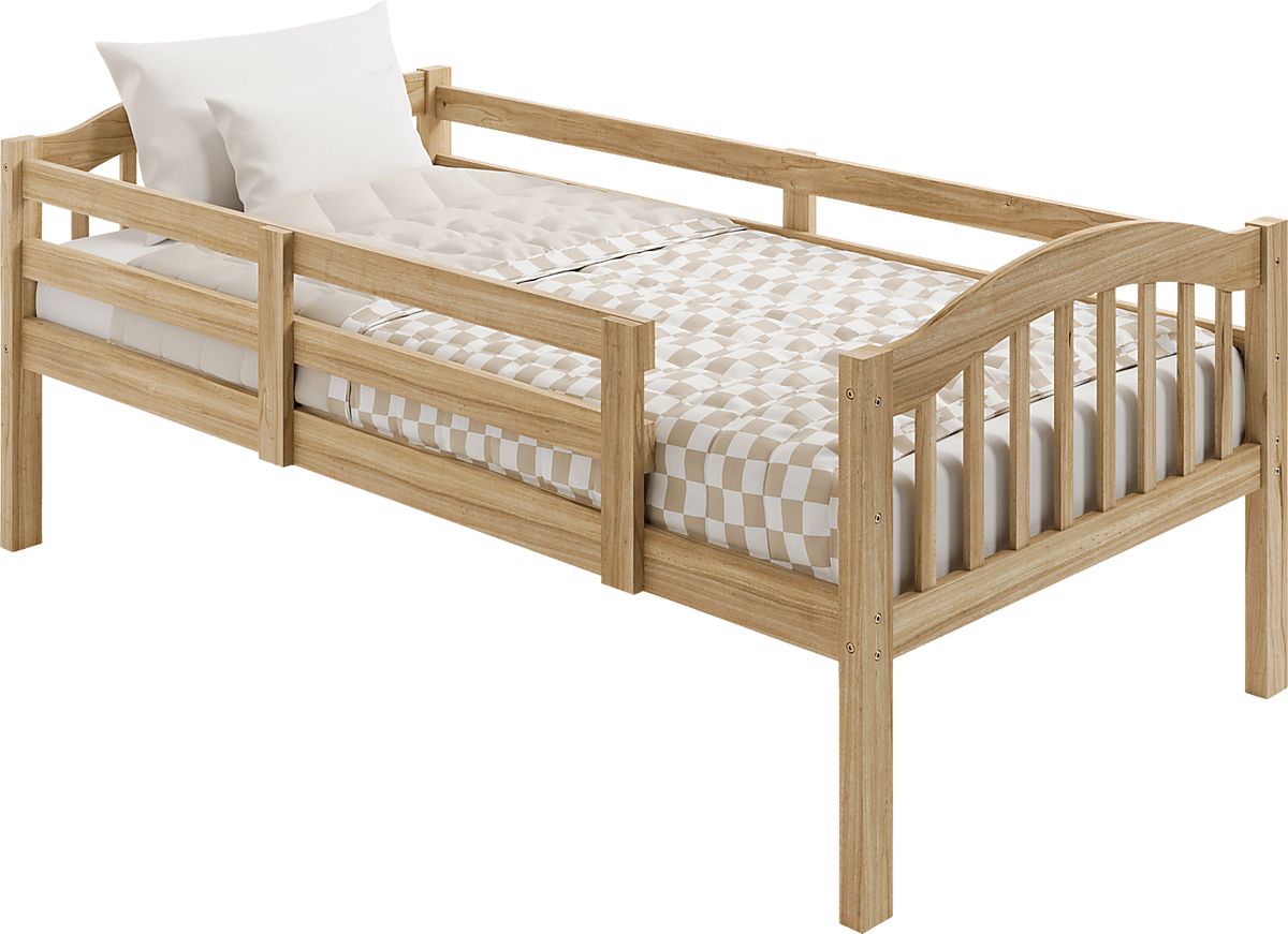Maglo Natural Light Wood Twin/Twin Bunk Bed | Rooms to Go