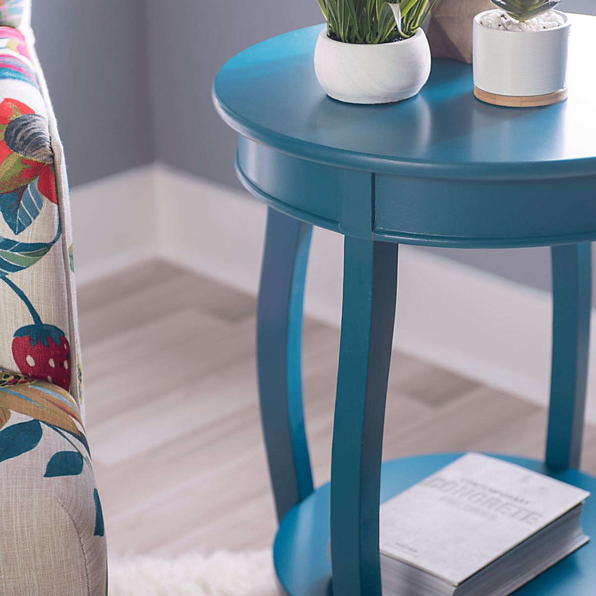 Kids Maliory Teal Colors Accent Table | Rooms to Go