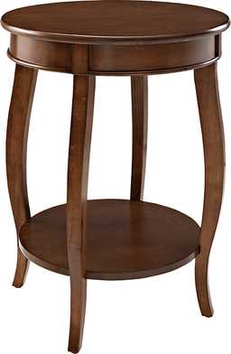 Maliory Brown Dark Wood Accent Table | Rooms to Go