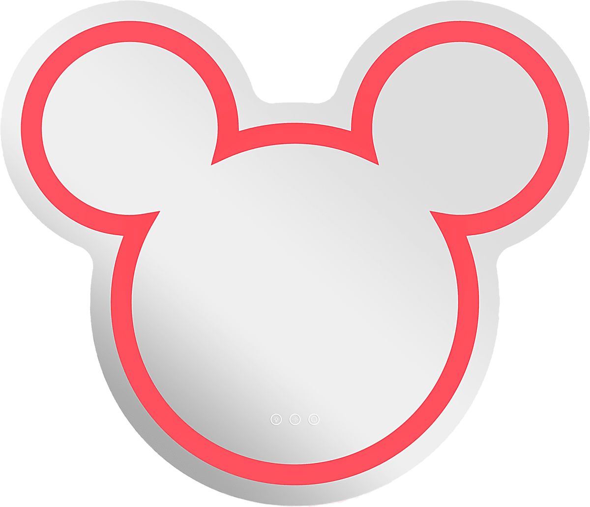 Mickey Mouse White Colors,White Vanity Mirror | Rooms to Go