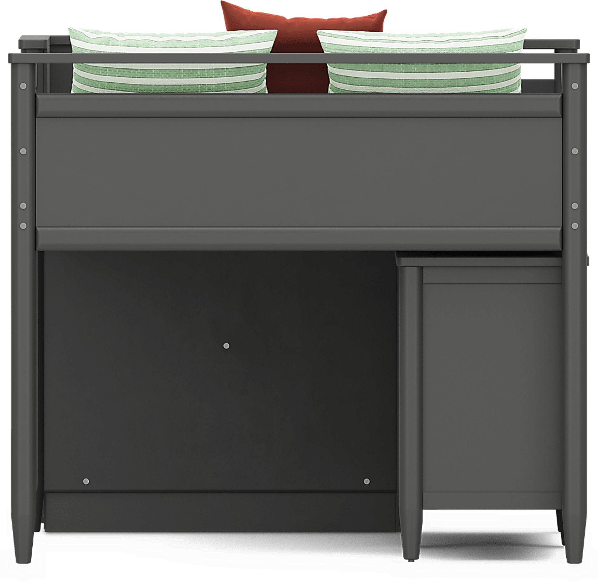 Modern Colors Iron Ore Fl Step Low Loft With Chests | Rooms to Go