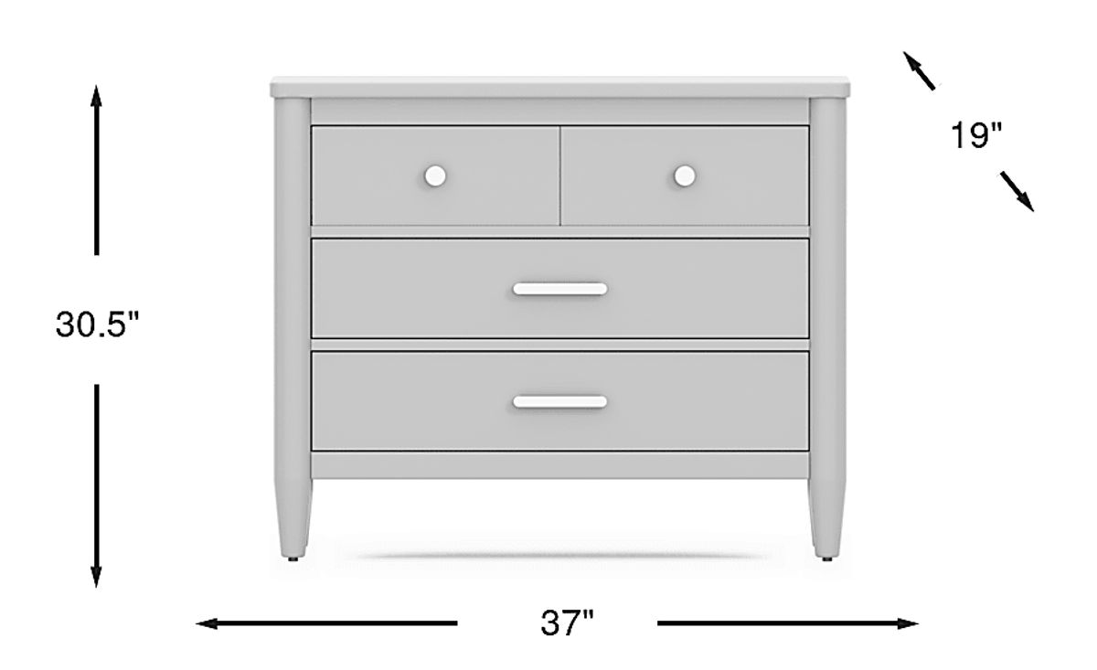 Modern Colors Light Gray Loft Chest | Rooms to Go