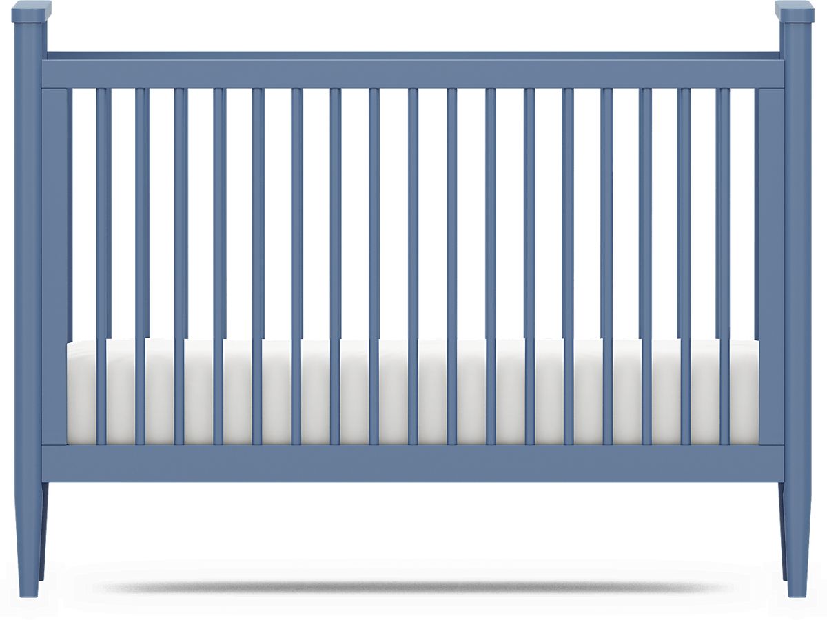 Modern Colors Slate Blue Crib | Rooms to Go