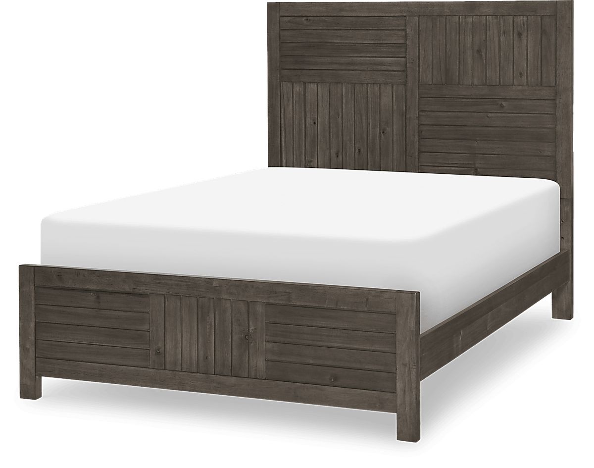 Morgan Mills Aged Barnwood 3 Pc Full Panel Bed | Rooms to Go