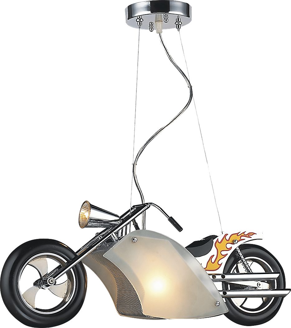Kids Moto Road Silver Chandelier - Rooms To Go