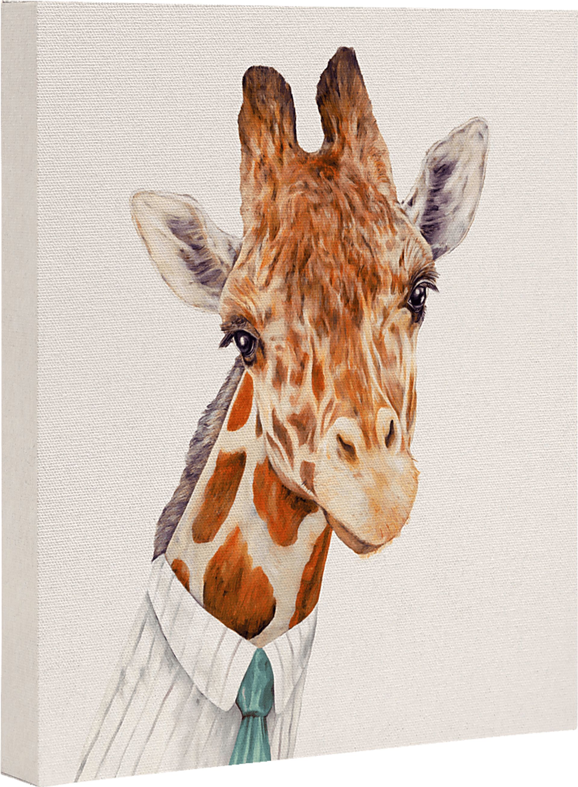 Mr. Giraffe I White Artwork | Rooms to Go
